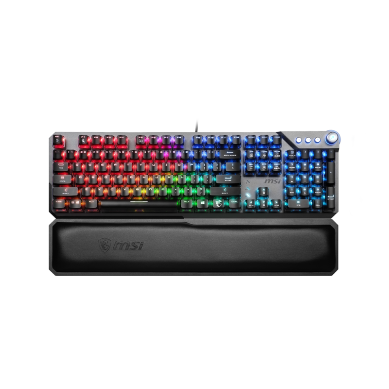 MSI Vigor GK71 Sonic Blue Switch Gaming Keyboard - Ultimate Clicky ...